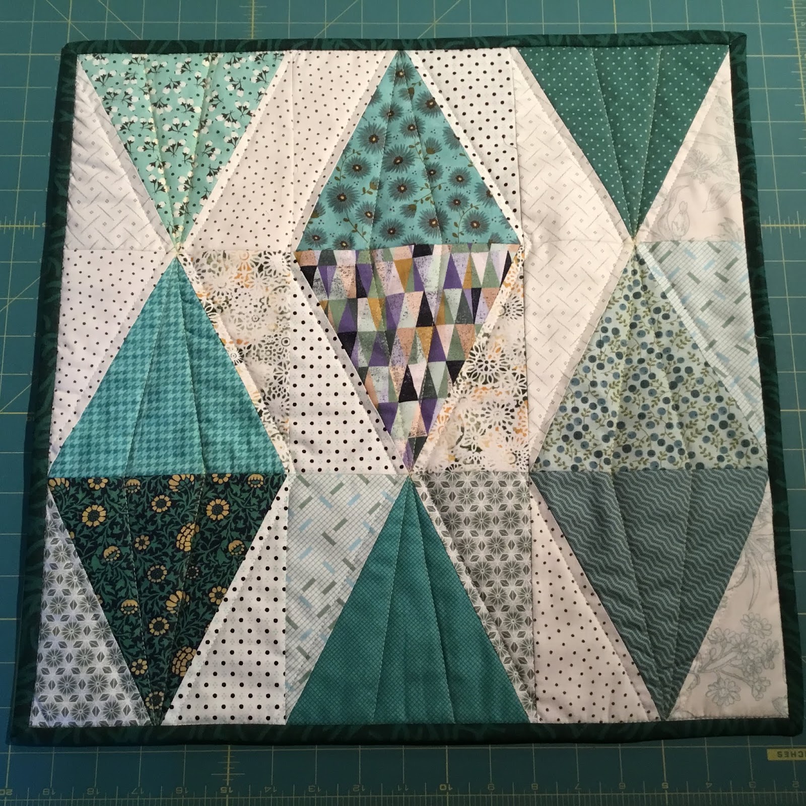 AlliKat Quilts: Triad Quilt, Bound, Labeled and Finished