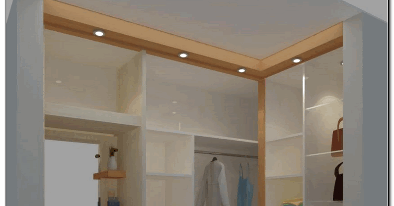 desain wardrobe minimalis