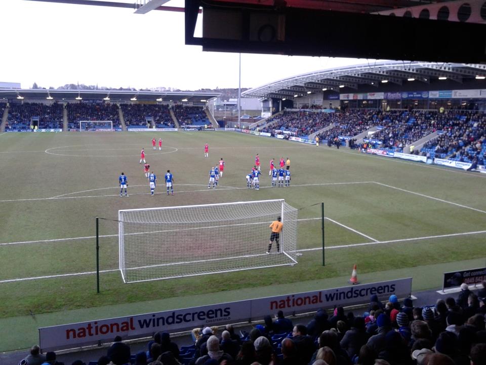 The Rainham End.: Proact Stadium - Chesterfield