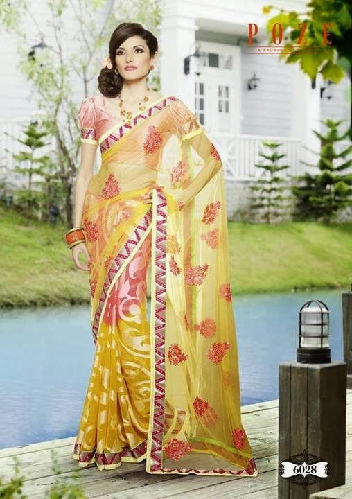 Simple & Beautiful Sarees | Simple Navratri Saree Designs for Girls ...