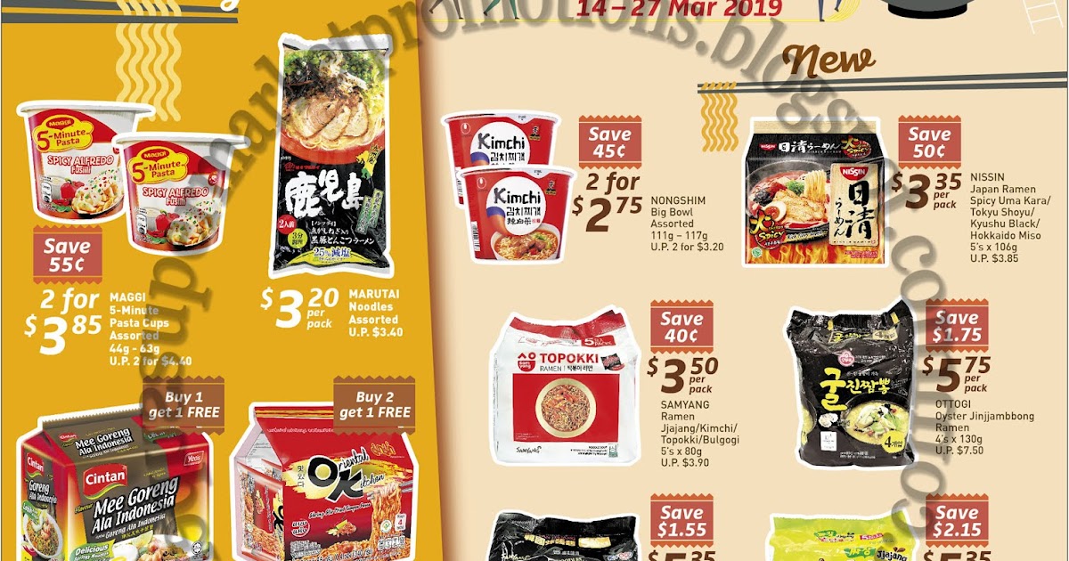 NTUC FairPrice Noodles Promotion 14 - 27 March 2019 ~ Supermarket ...