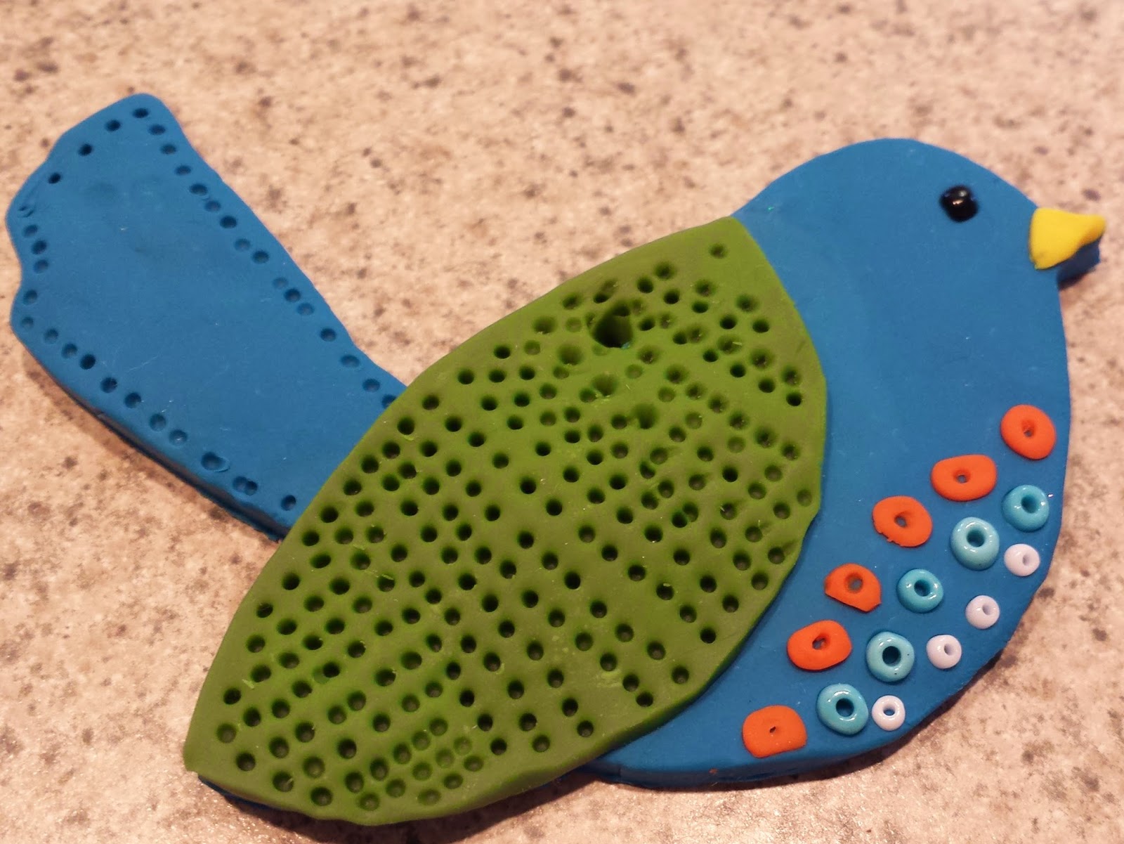 Angela Anderson Art Blog: Polymer Clay Bird Ornaments - Kids Art Class