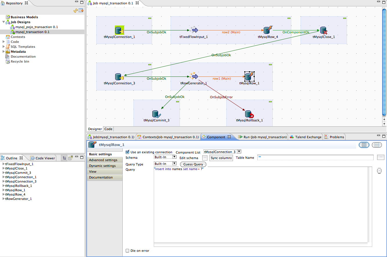 Thinking In Software Talend And Sql Transactions
