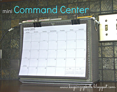 Keeping Up Kate: Kitchen Mini Command Center: Getting Organized