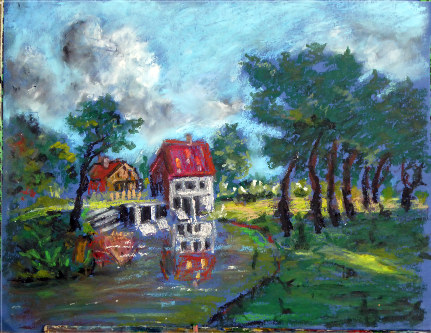 art de vivre la peinture de peintrefiguratif : Croquis au pastel gras ...