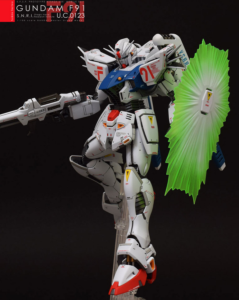 Custom Build: MG 1/100 Gundam F91 ver. 2.0 [Detailed]