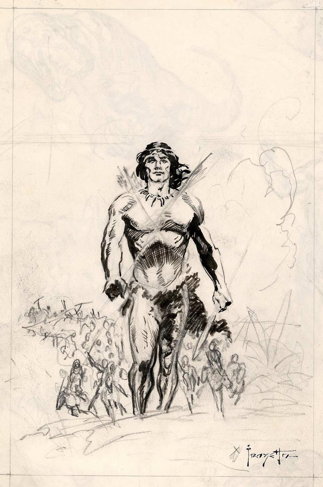 Cap'n's Comics: Some Sketchy Frank Frazetta