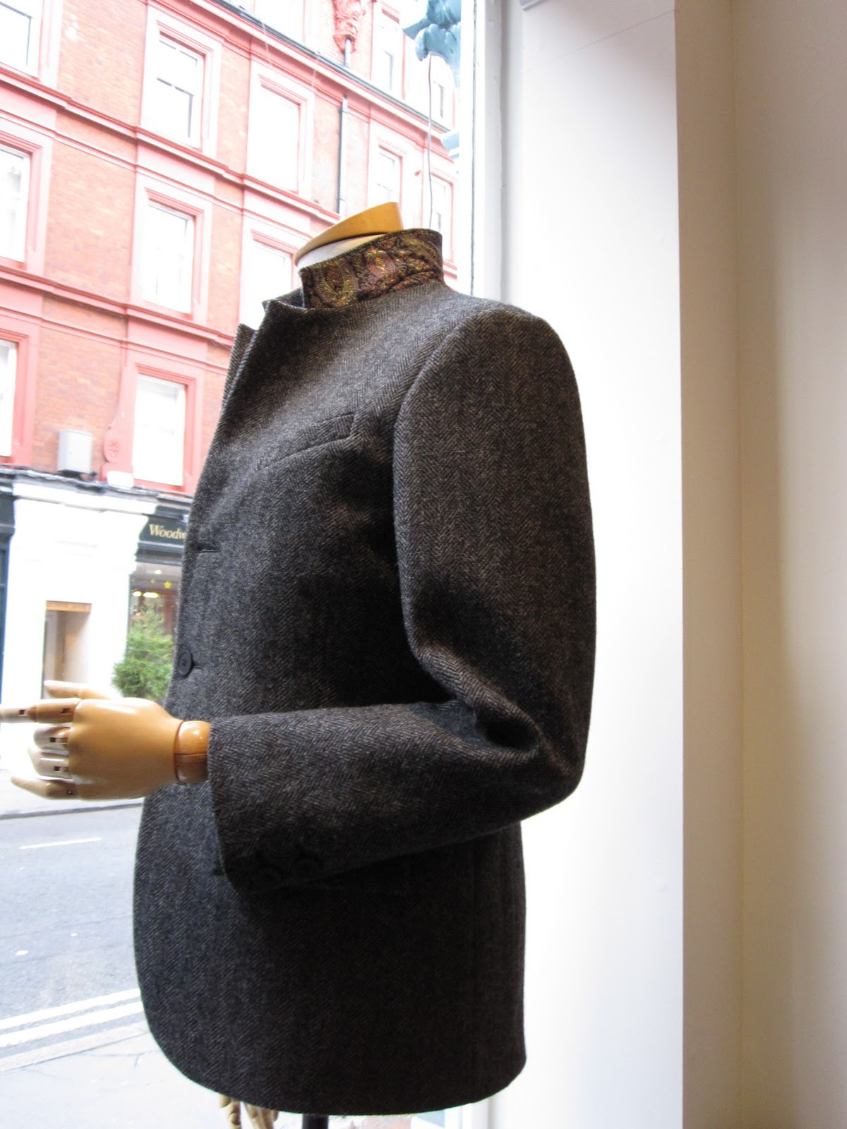 pauline burrows: Mens jacket in Scottish tweed