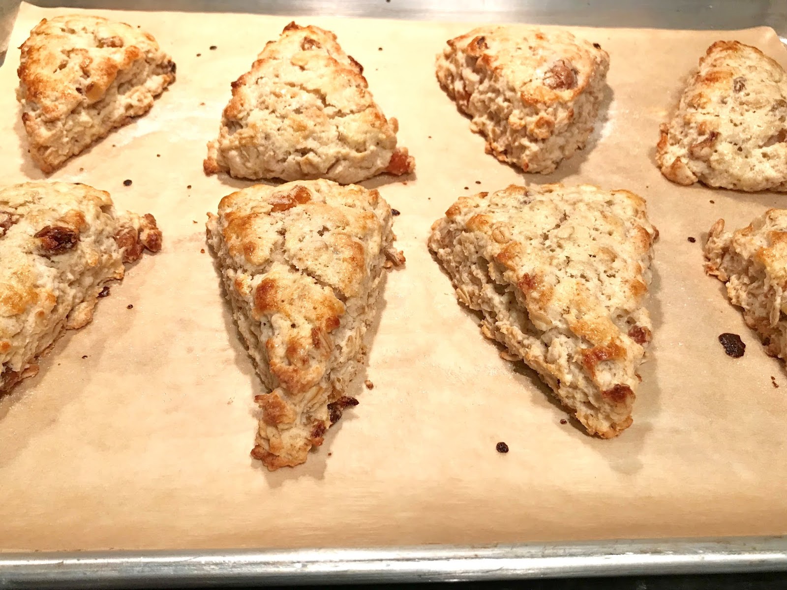 Coco's Cooking: Cinnamon Raisin Oatmeal Scones