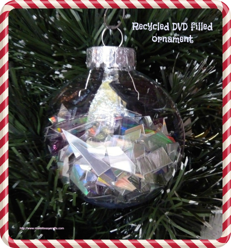 Make it easy crafts: Recycled DVD ornament tutorial