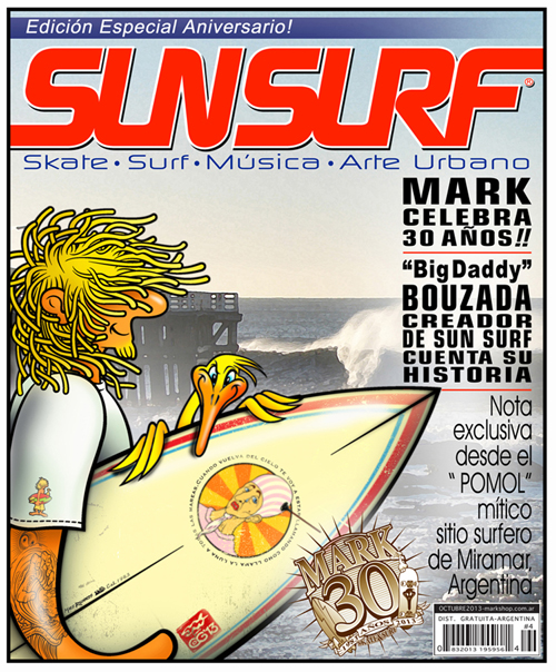 Claudio Garcia/Dibujante: SUN SURF Y MARK - 35 AÑOS
