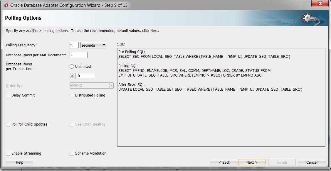 Osb Db Adapter Poll Update Sequencing Table Using Oracle Service Bus 12c