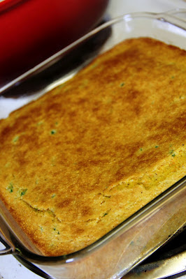 Backroads and Barstools: okra & tomatoes and jalapeño cornbread