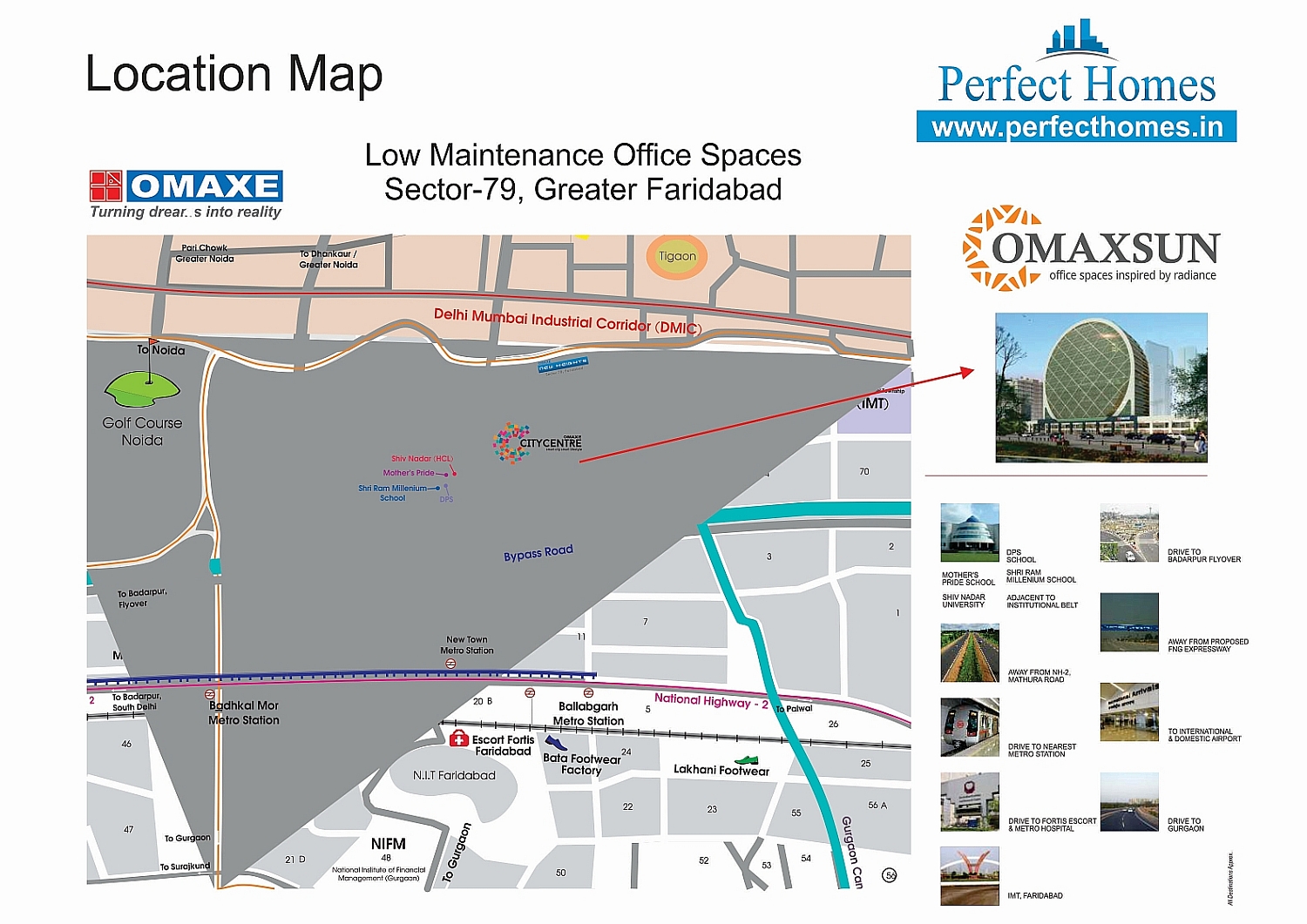 Fresh Booking in Neharpar, Greater Faridabad: OMAXSUN LOW MAINTENANCE ...