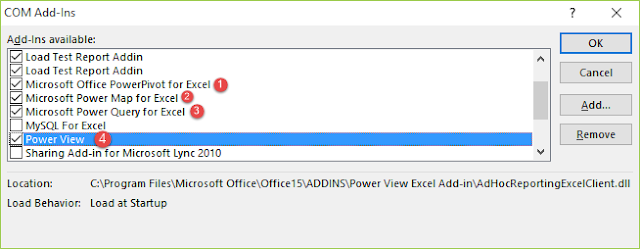 How To Enable The Power BI Add-Ins in Excel 2013 and Excel 2016 ...