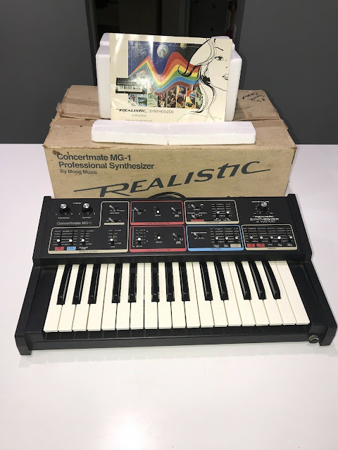 MATRIXSYNTH: Moog/Realistic Concertmate MG-1 SN 1461 w/ Original Box