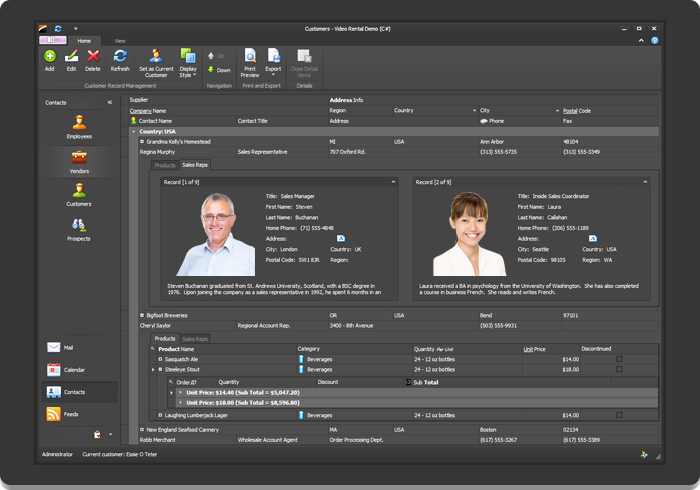 DevExpress En Español con Visual Basic: XtraGrid