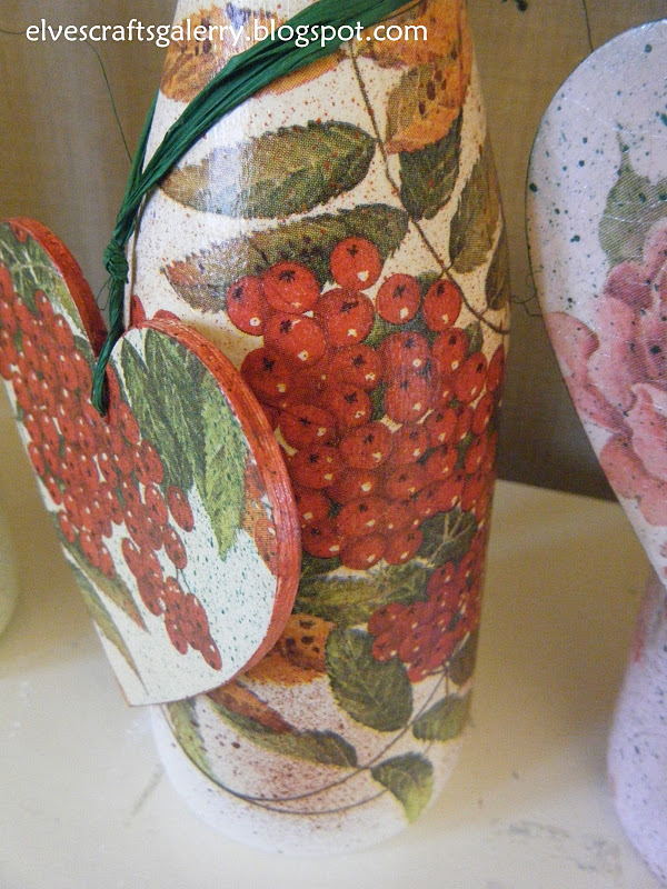 Elves Crafts Gallery Valentines Day Glass Bottles And Wooden Hearts