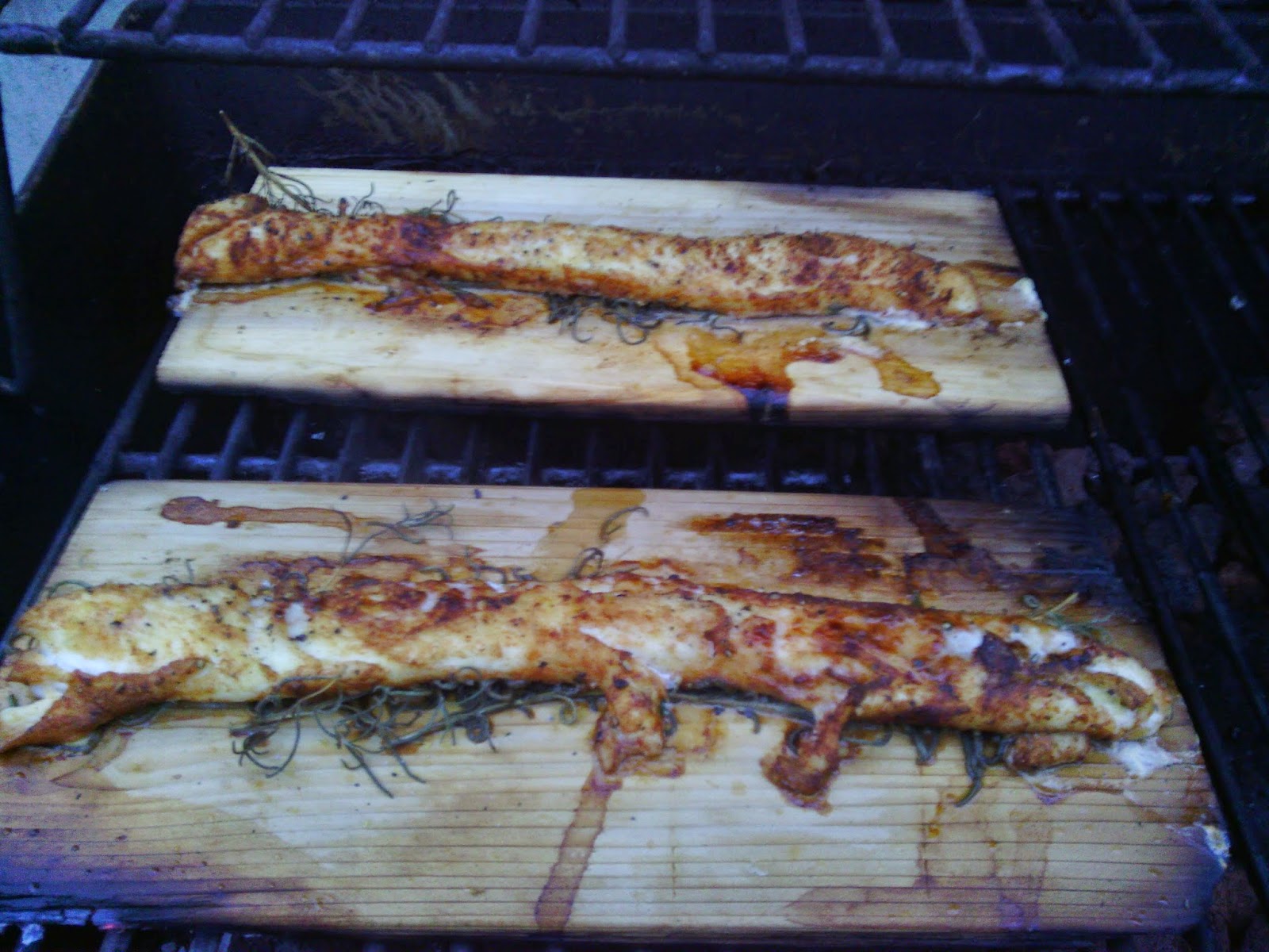 BRATTLEPONICS: Grilled Northern Pike on Rosemary & Cedar