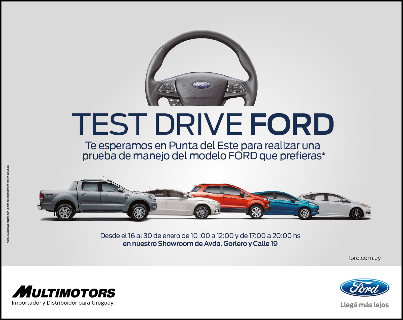 Del 16 al 30 de enero Test Drive Ford en Punta del Este : Autoblog ...
