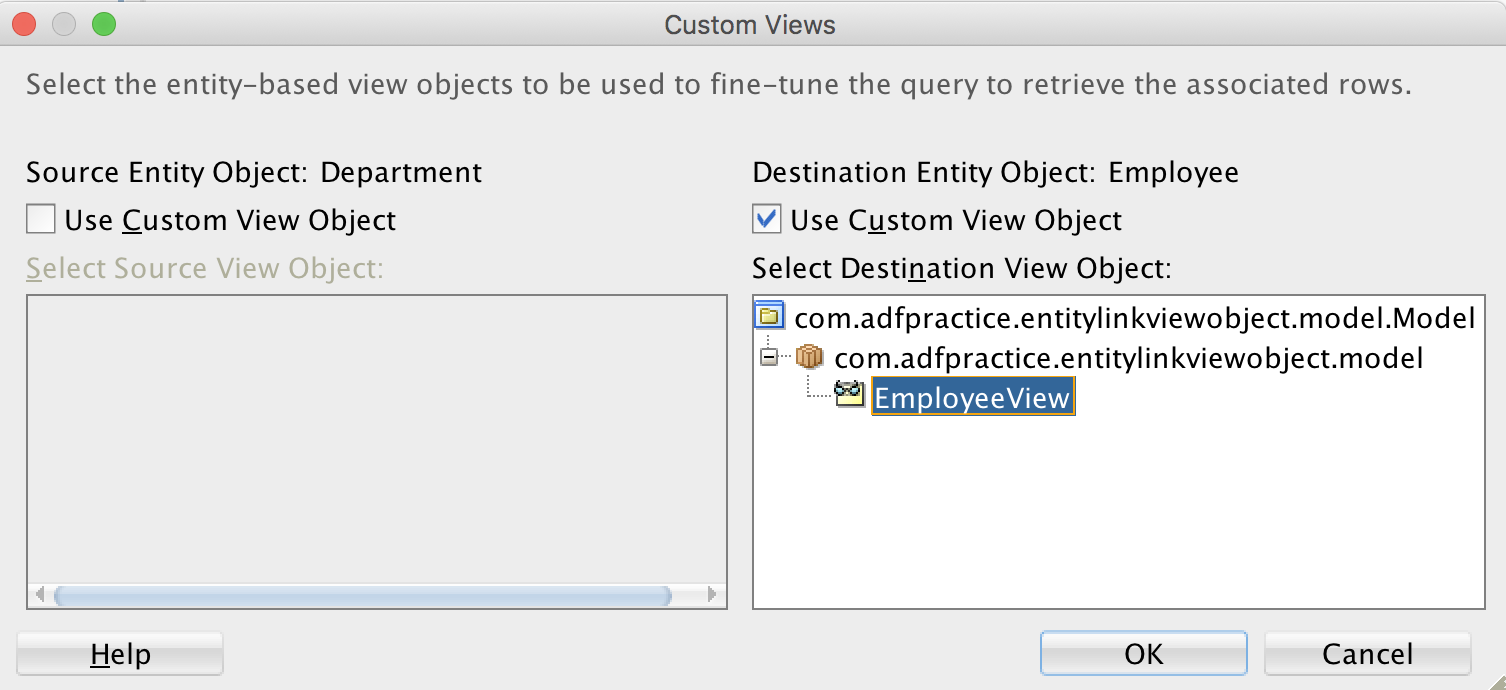Adf Practice Using Custom View Objects With Entity Associations