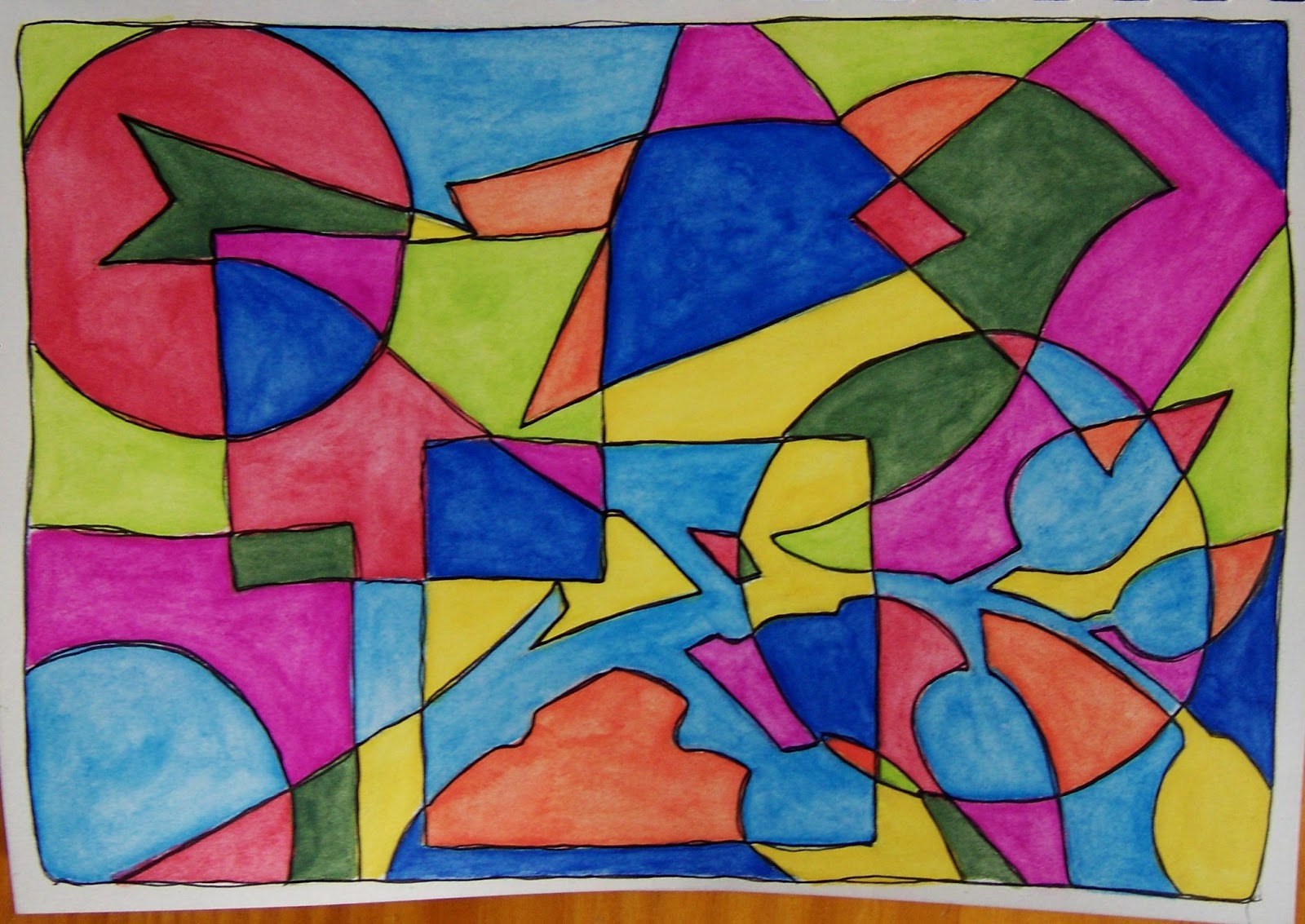 A Tangle in Time: Paint Party Friday: Geometric Painting Technique