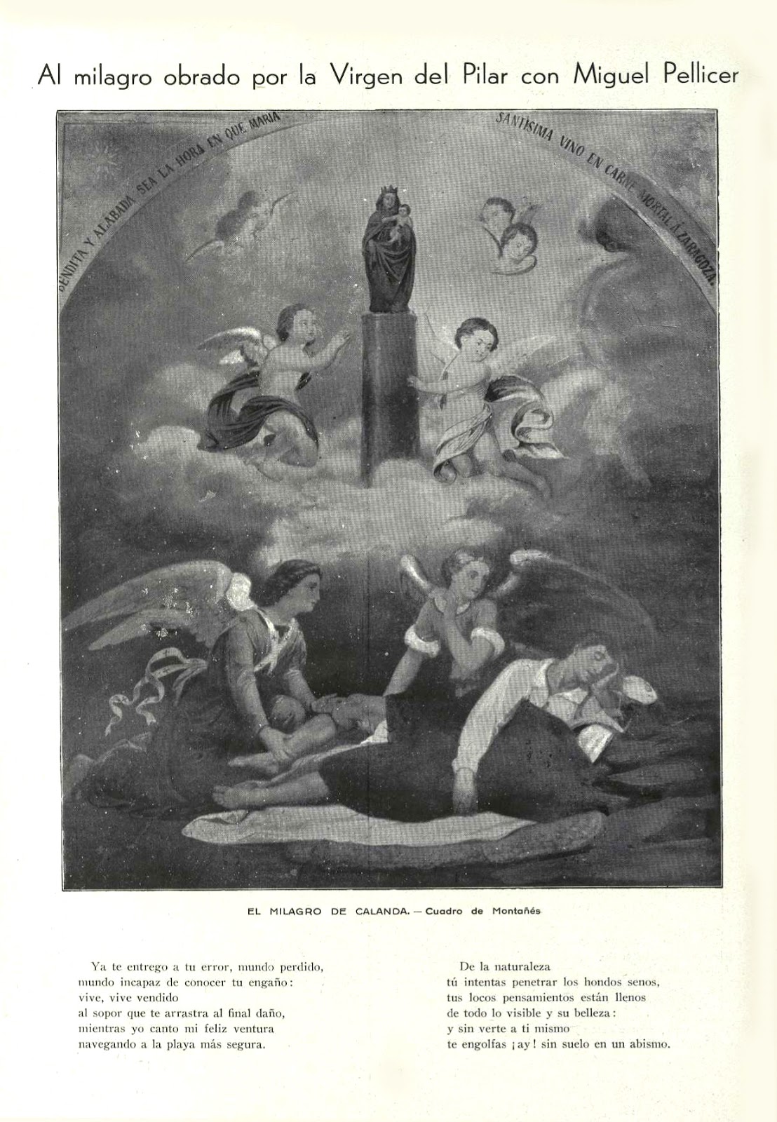 Turoliense: El Milagro de Calanda - Cuadro de Montañés