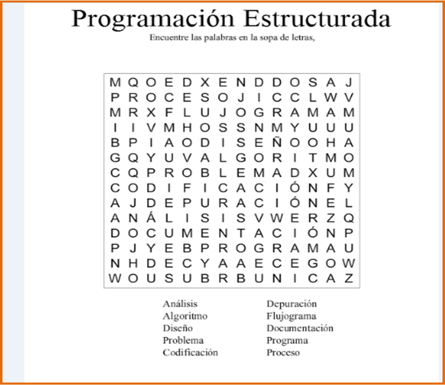 PROGRAMACION ESTRUCTURADA: Apoyo Educativo