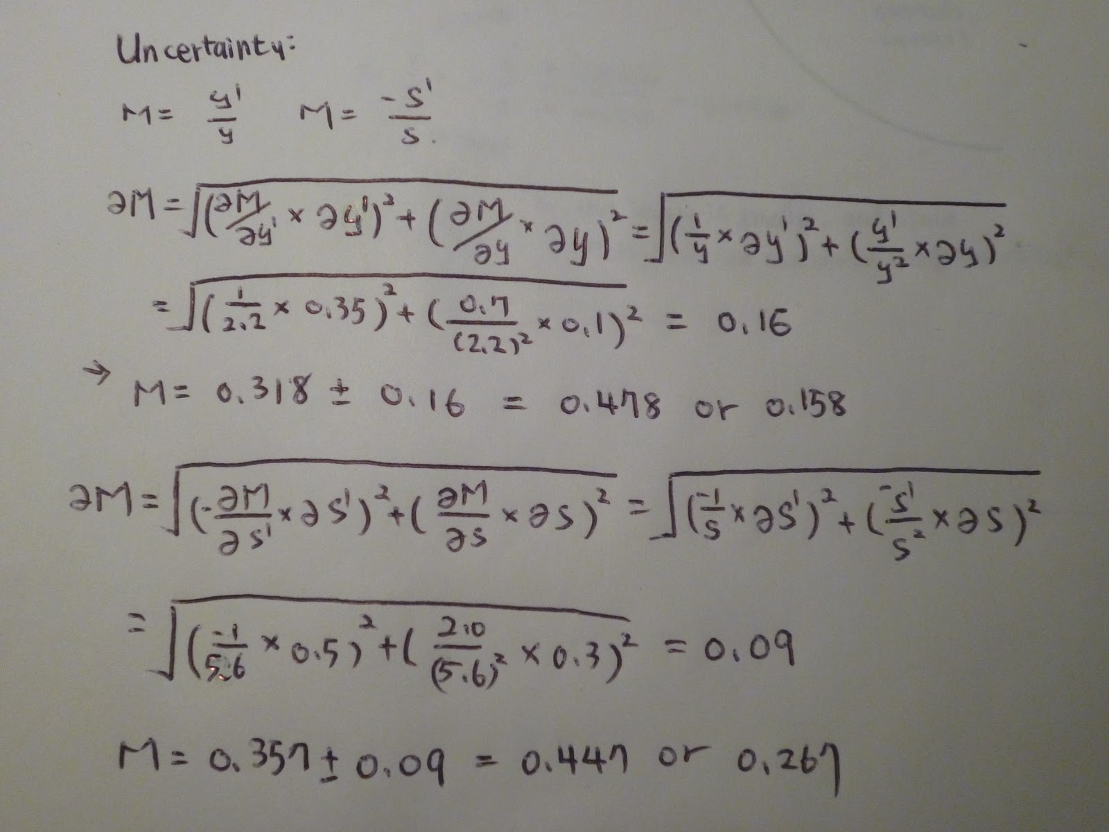 Physics 4C fmlin: Experiment 9 --- Concave and Convex Mirror