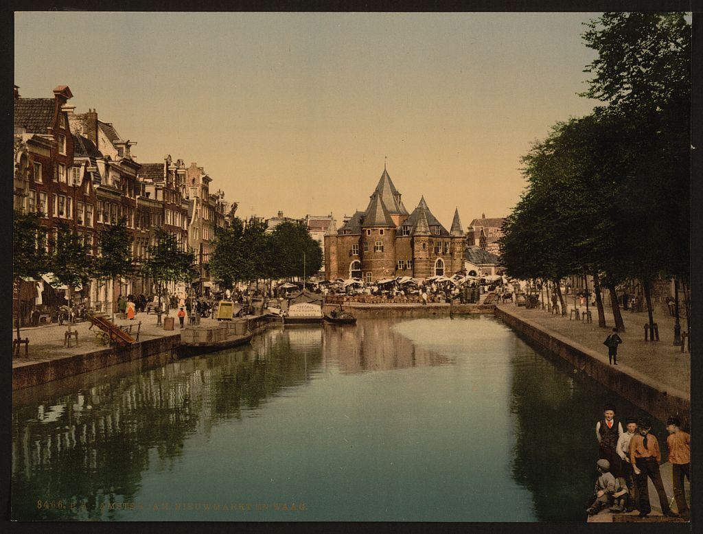 21 Stunning Color Prints from Photographs Showing Views of Amsterdam in ...