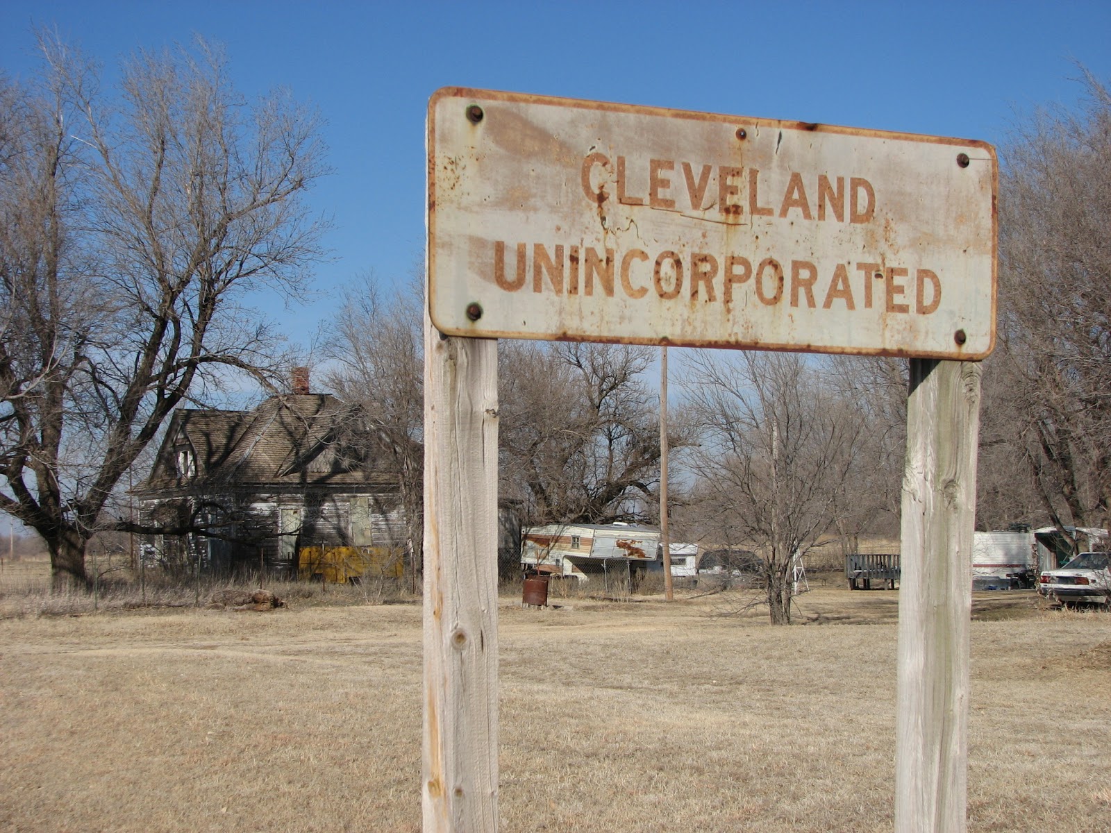 Dead towns of Kansas: Cleveland, Kansas: a ghost town in Kingman County
