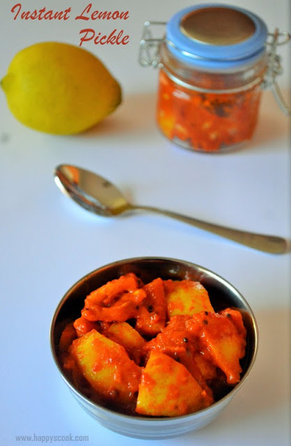 Instant Lemon Pickle Recipe | Easy to make lemon pickle | Happy's Cook