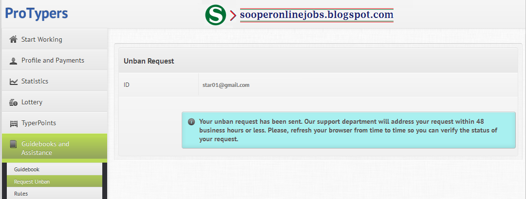 How to Submit Unban Request For Your Banned MegaTypers Id's...? ~ Free ...