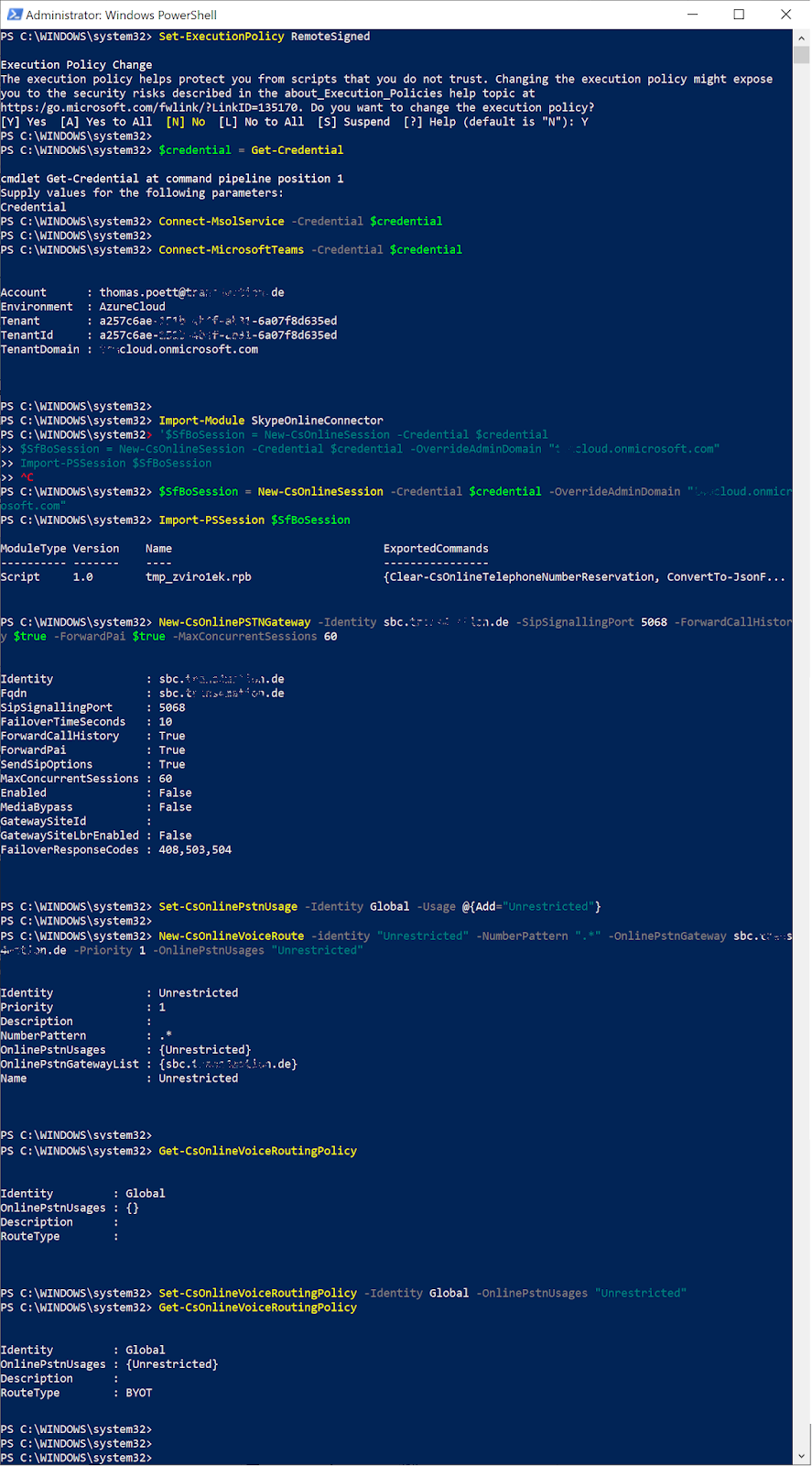 Teams Direct Routing with SBC Simple Setup