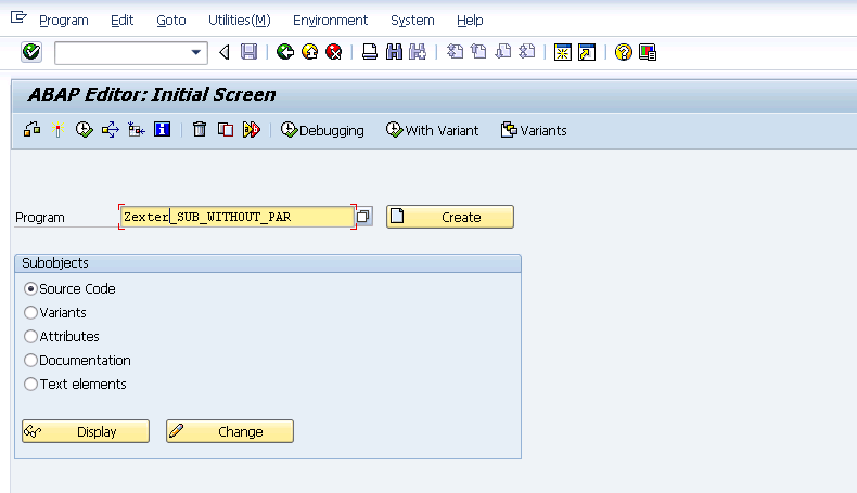SAP TECH: External Subroutines without passing parameters SAP TECH: External Subroutines without passing parameters