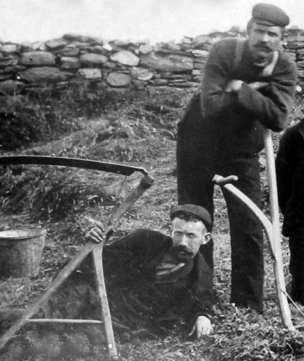 Tour Scotland: Old Photograph Farm Workers Highland Perthshire Scotland