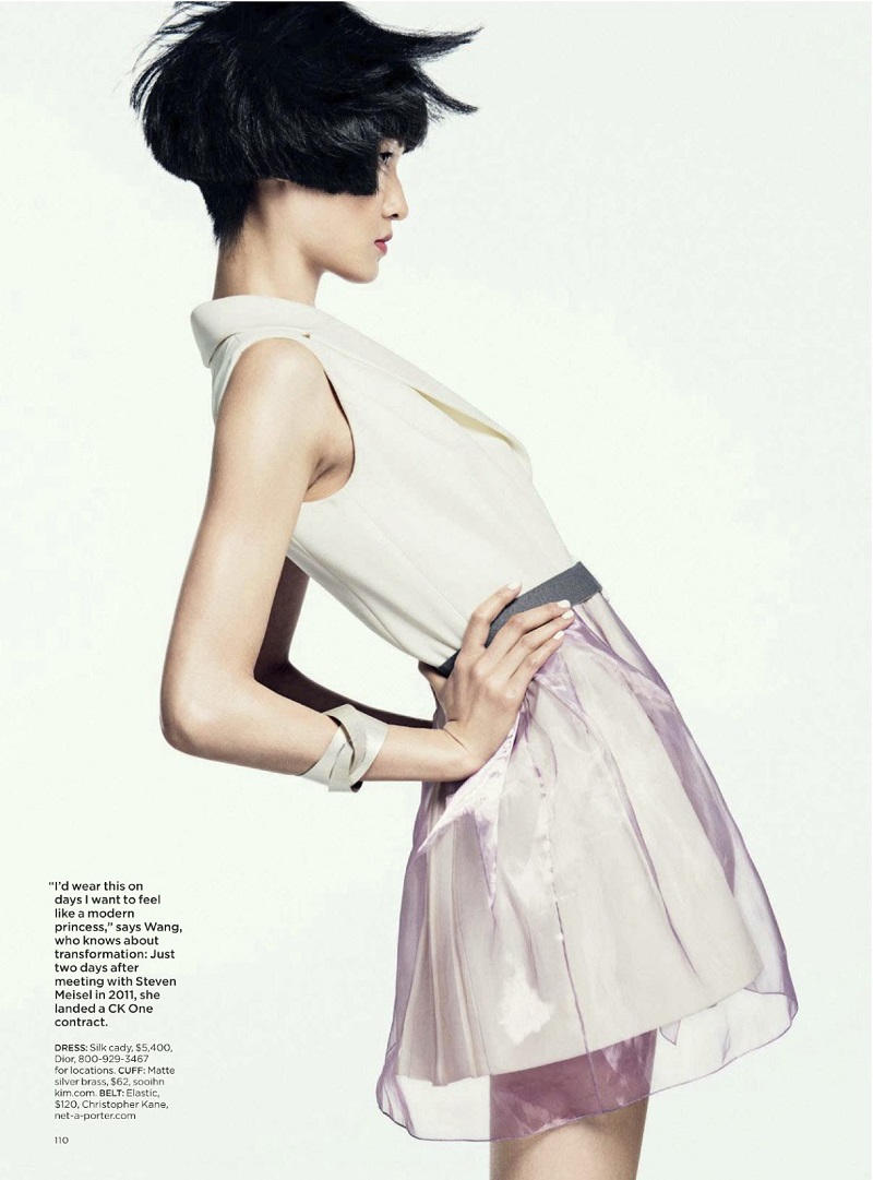 ASIAN MODELS BLOG: EDITORIAL: Wang Xiao in Lucky Magazine, June/July 2013