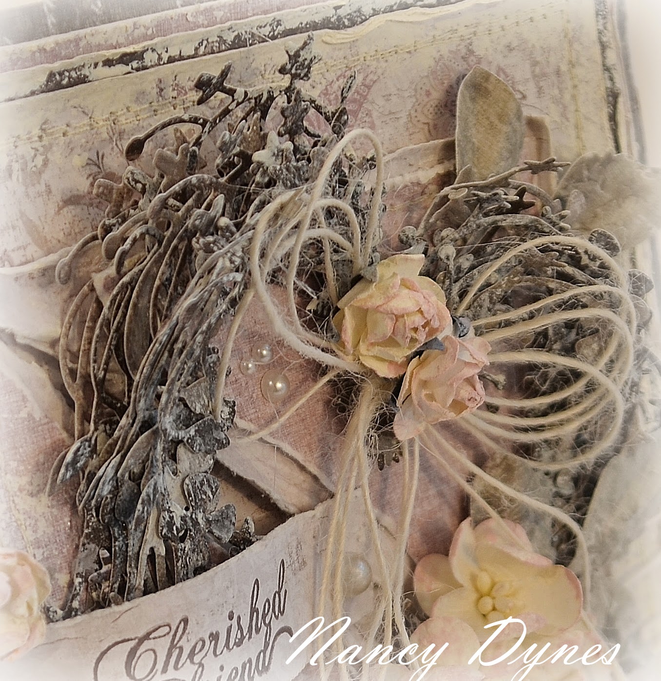 Tattered Treasures: Cherished Friend Card