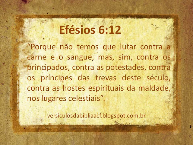 Versículos da Bíblia ACF : Efésios 6:12