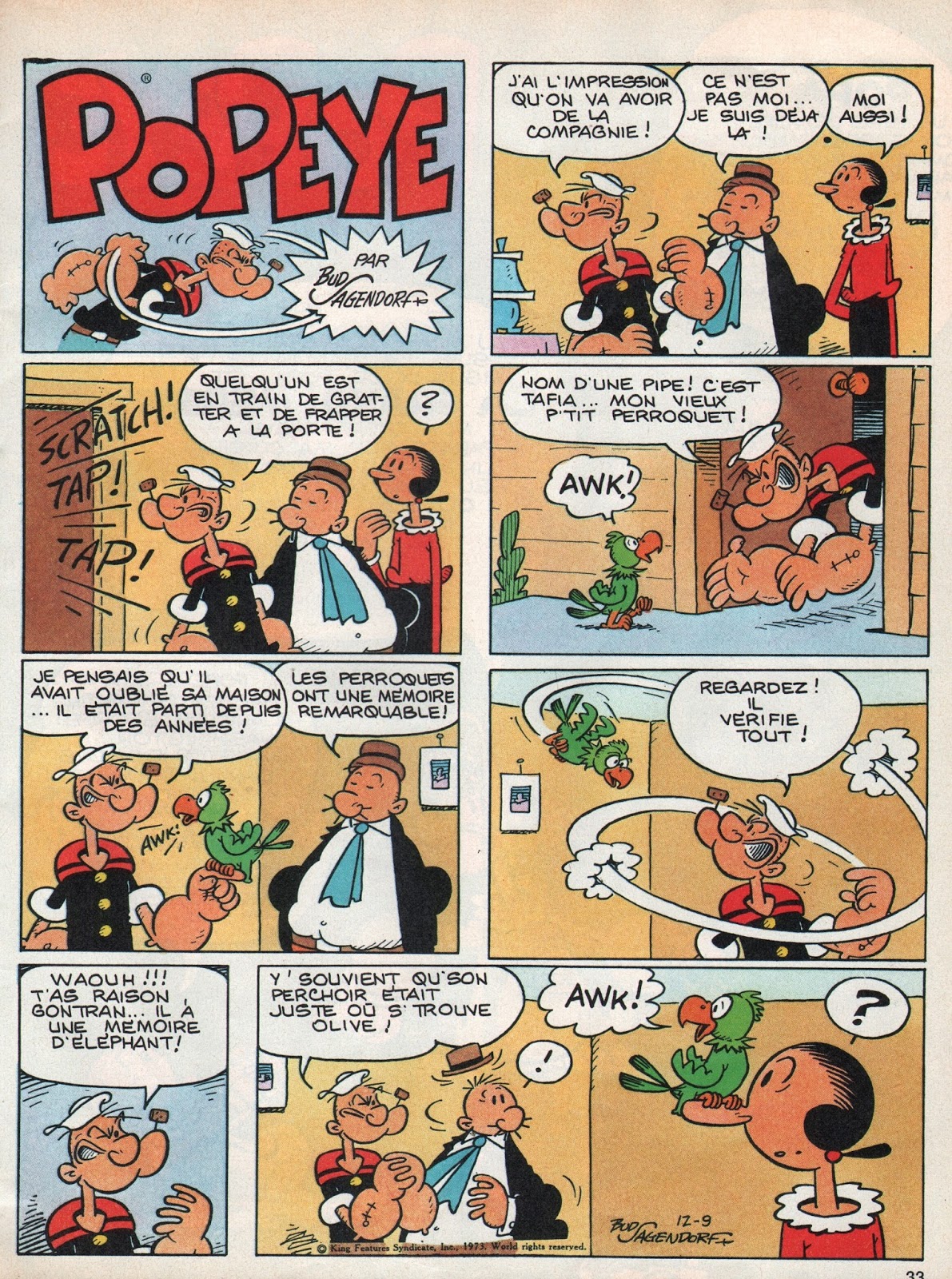 Les trésors de la flibuste: Popeye: Les BD blocs de Pif - 1982