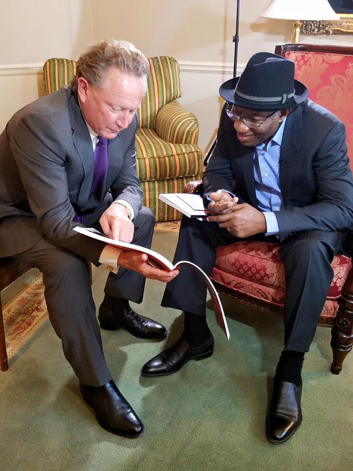 BLOG: Goodluck Jonathan meets with Andrew Forrest, founder of Walk Free ...
