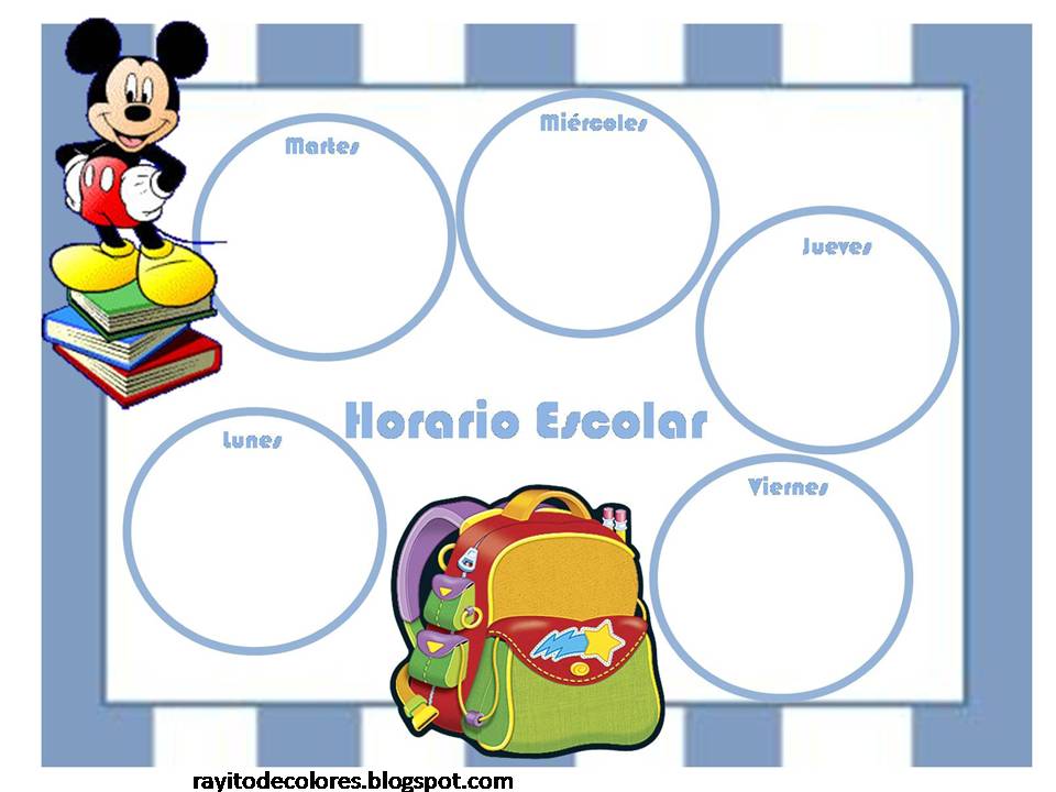 Rayito de Colores: Horarios Escolares