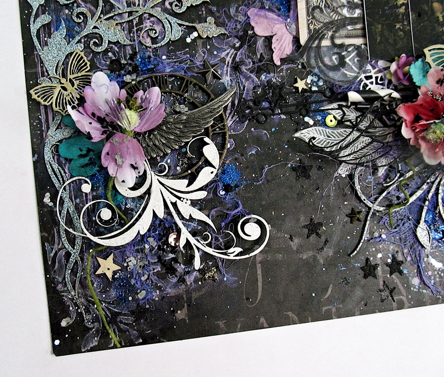 Kalalayaa's Art Stuido: Fairy garden:Mixed media layout
