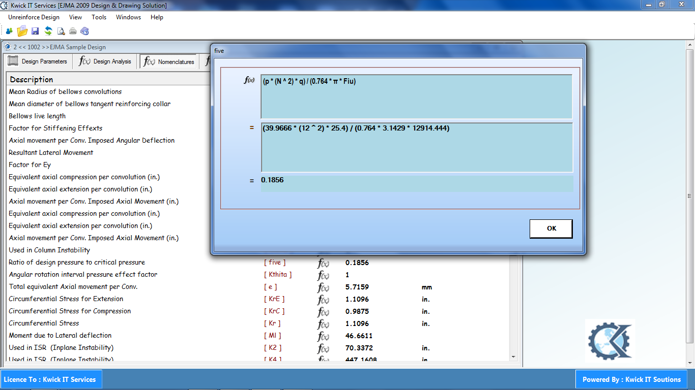 Kwick IT Service: EJMA Design Software