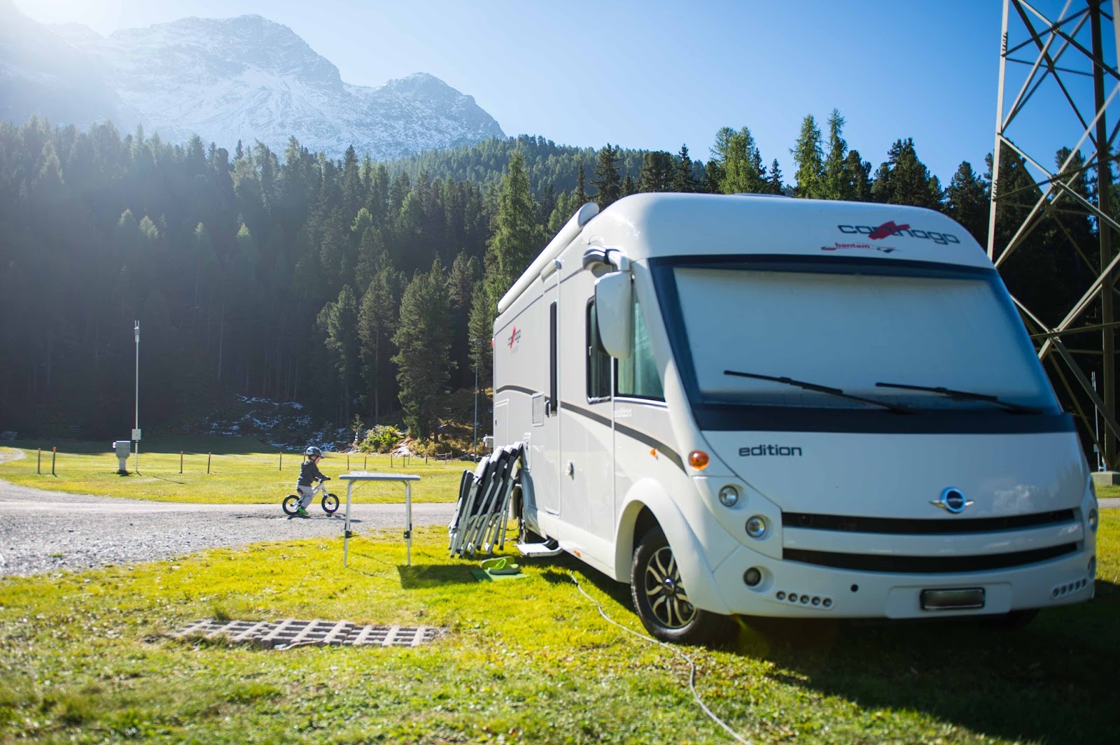 Campandkids: Unser erster Wochenendausflug: TCS Camping St. Moritz