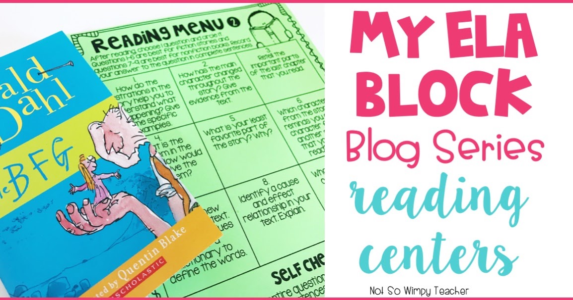 easy way to learn mathematics: My Ela Block: Reading Centers