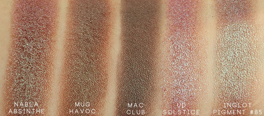 Nabla Goldust - Eyeshadows, Blush, Crème Shadow | Swatch, comparazioni ...