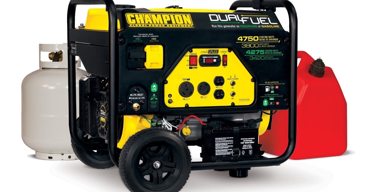 Home, Garden & More...: Champion Power 76533 Dual Fuel Portable ...