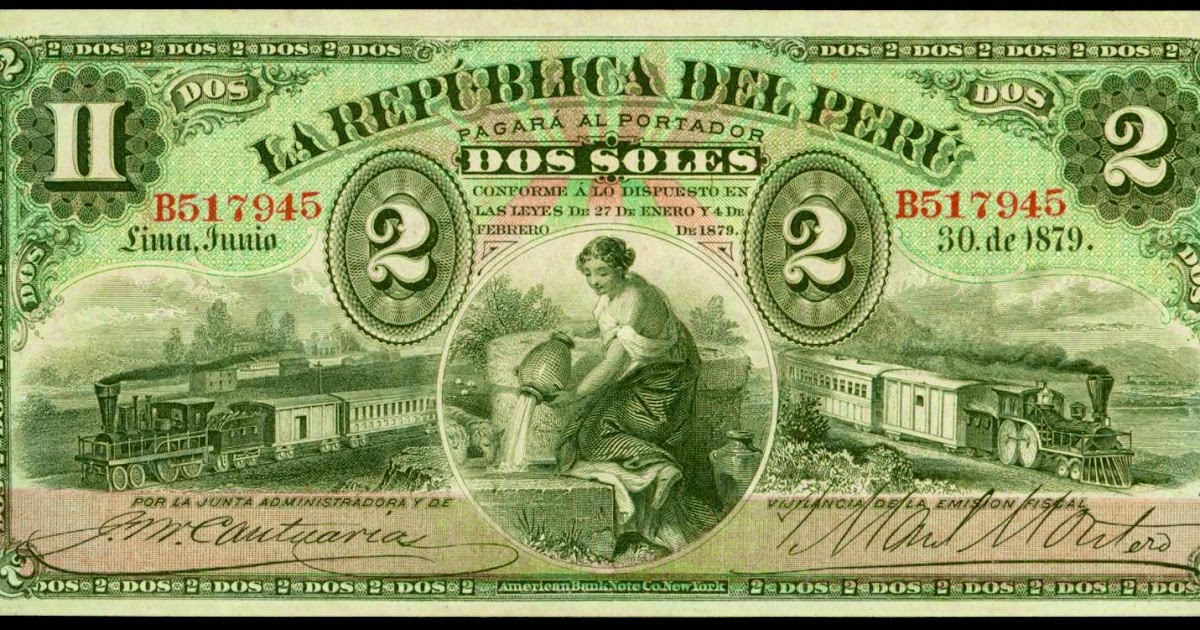 Peru 2 Soles banknote 1879|World Banknotes & Coins Pictures | Old Money ...