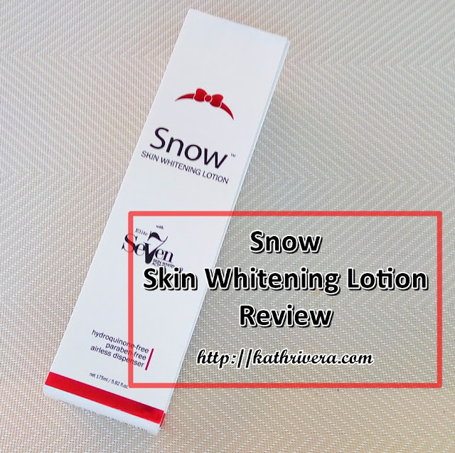 Product Review: Snow Skin Whitening Lotion | Dear Kitty Kittie Kath ...
